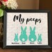 My Peeps Sign Personalized My Peeps Easter Sign Easter - Etsy
