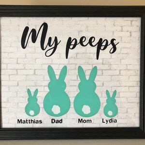 My Peeps Sign Personalized My Peeps Easter Sign Easter - Etsy