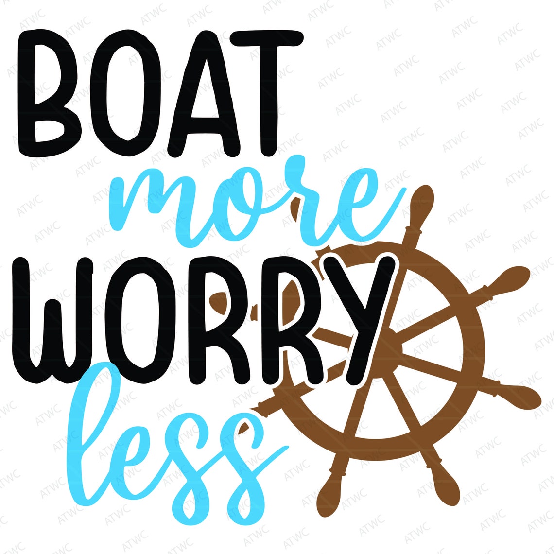 Boat More Worry Less DIGITAL Svg Cut File Boat Svg Lakehouse - Etsy