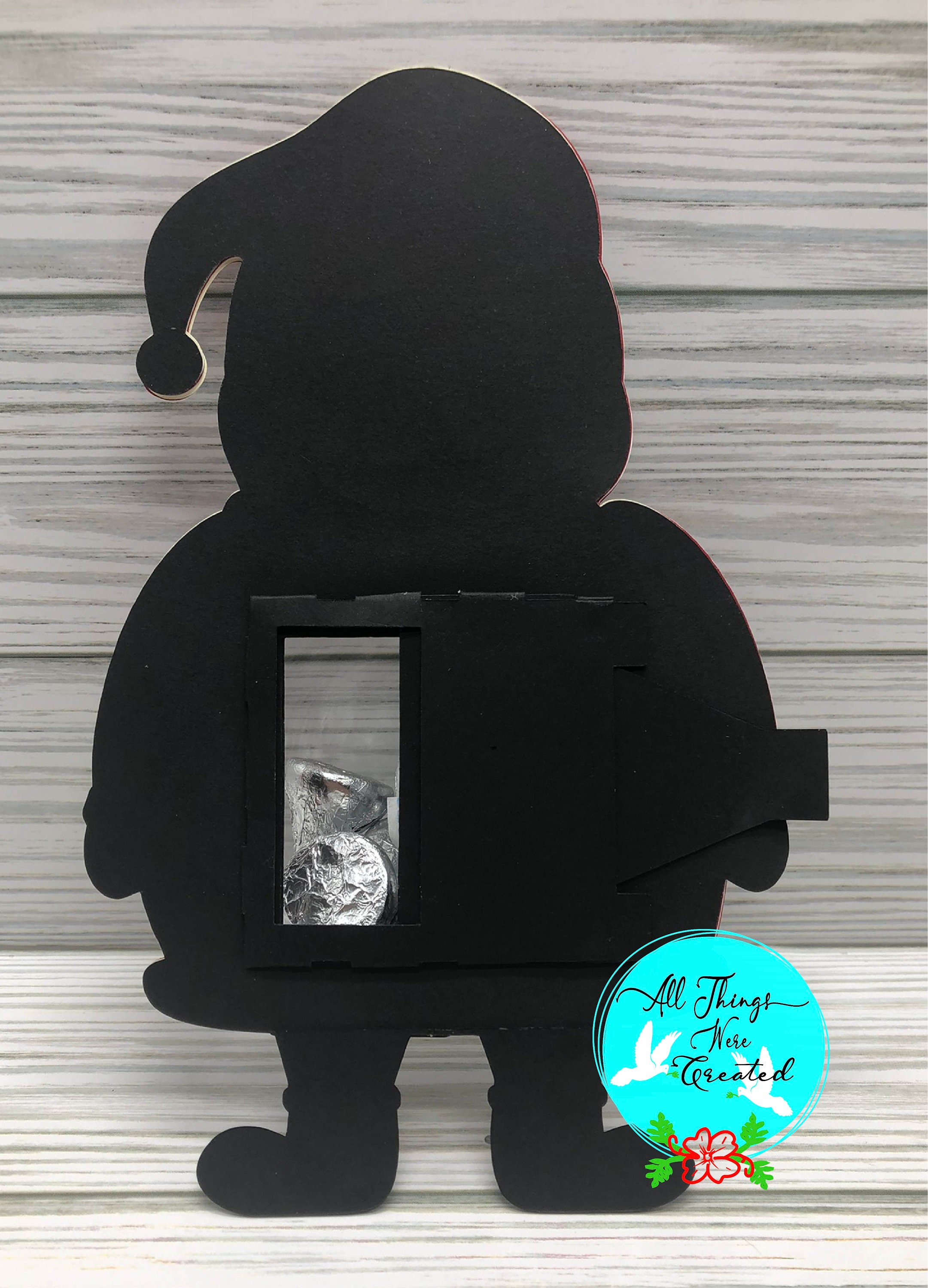 Christmas Santa Candy Dome SVG With Opening Mechanism DIGITAL - Etsy