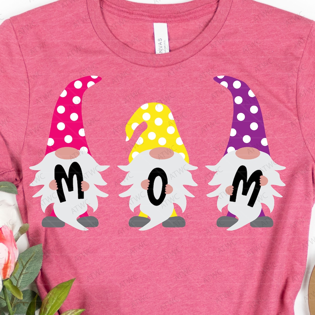 Mom Gnome Mother's Day DIGITAL Svg Cut File, Gnome Svg, Happy Mother's ...