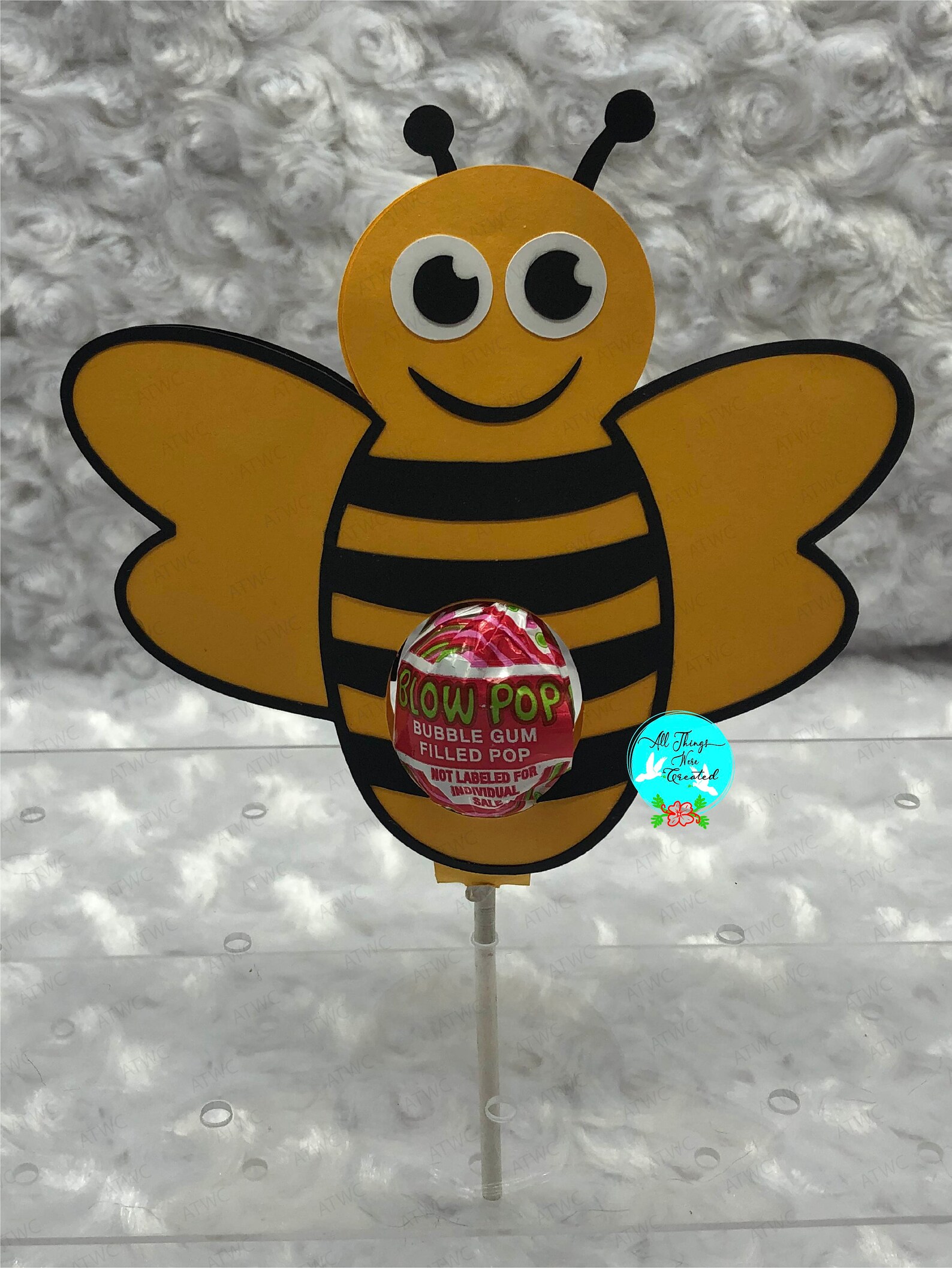 Bee Lollipop Holder Template DIGITAL Cut File Valentine's - Etsy