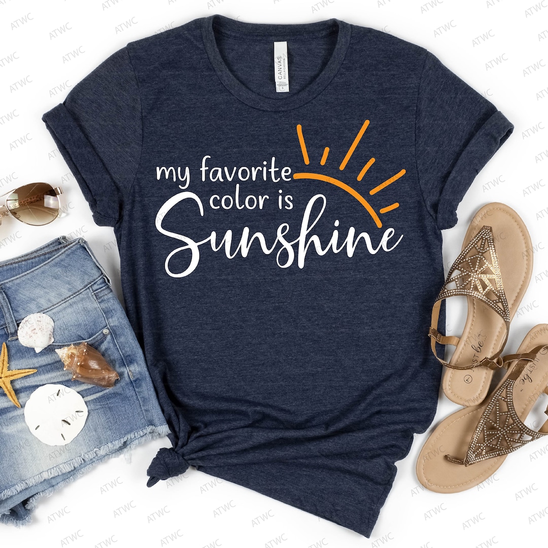 My Favorite Color is Sunshine DIGITAL Svg Cut File, Beach Summer ...