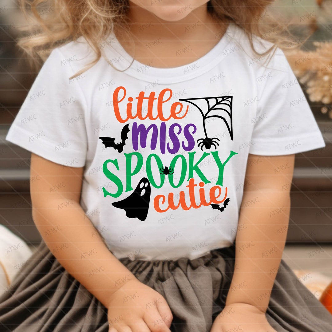Little Miss Spooky Cutie DIGITAL SVG Cut File, Halloween Svg, Spooky ...