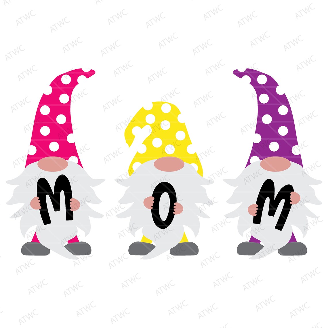 Mom Gnome Mother's Day DIGITAL Svg Cut File Gnome Svg - Etsy