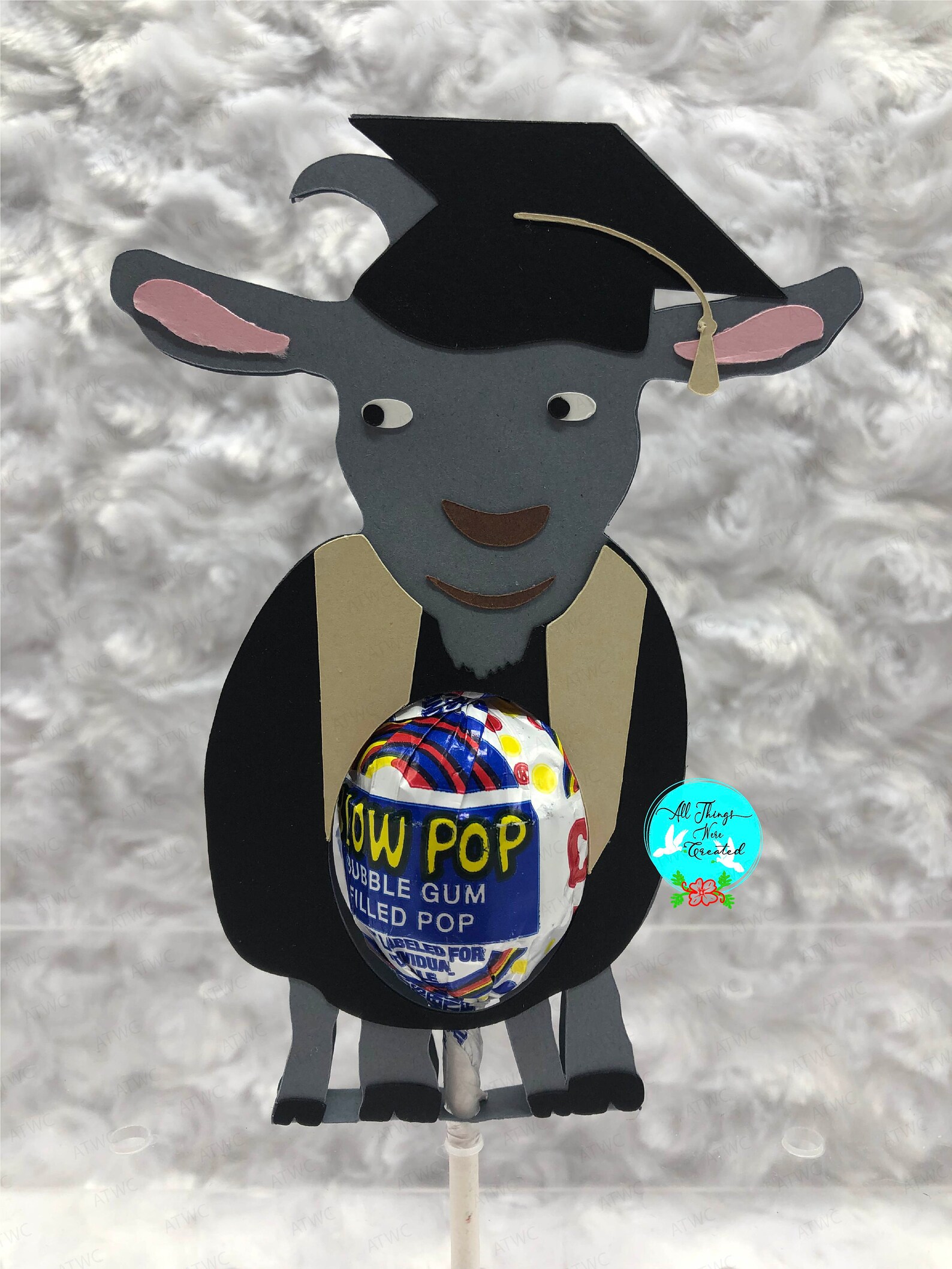 Graduation Goat Lollipop Template Holder DIGITAL Svg Cut File - Etsy