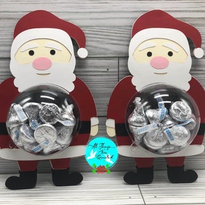 Christmas Santa Candy Dome SVG With Opening Mechanism DIGITAL Svg Cut ...