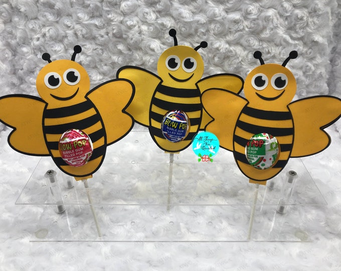 Bee Lollipop Holder Template DIGITAL Cut File Valentine's - Etsy
