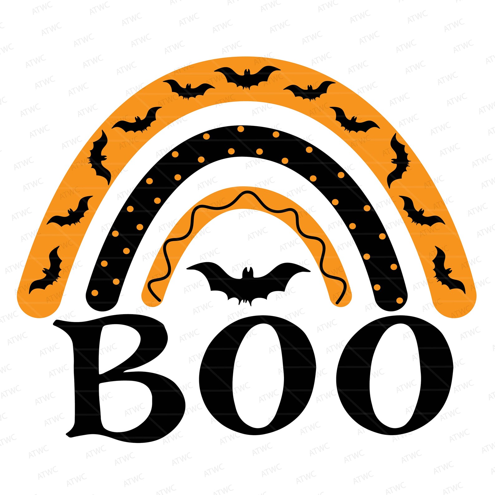 Halloween Boo Rainbow DIGITAL Svg Cut File Halloween Svg Boo - Etsy