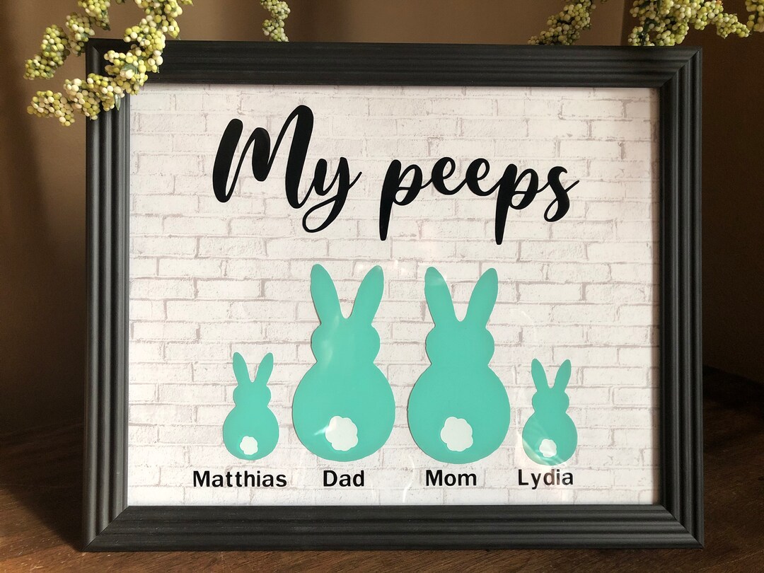 My Peeps Sign Personalized My Peeps Easter Sign Easter - Etsy