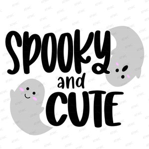 Halloween Spooky and Cute DIGITAL SVG Cut File, Halloween Svg, Spooky ...