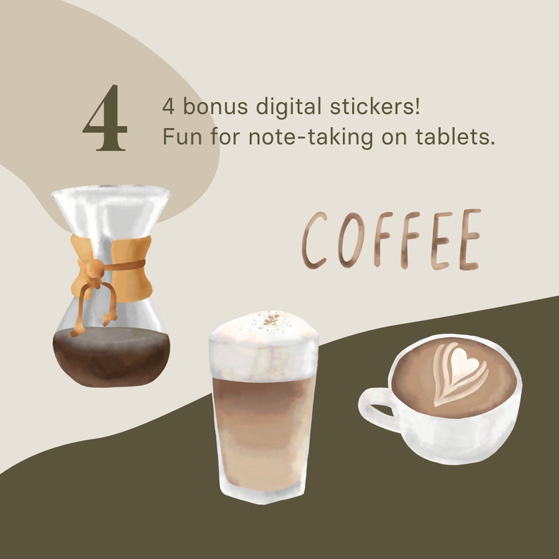 Coffee Tasting Notes PDF • Note-taking Template • 2 Styles, 4 Digital ...