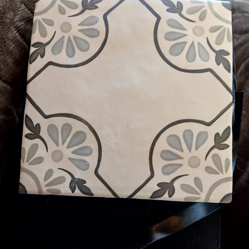 White Flowers Tiles - Etsy