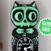 Neon Pop Kit-cat Klock© Custom Clock Fluorescent Colors Hype Tattoos ...
