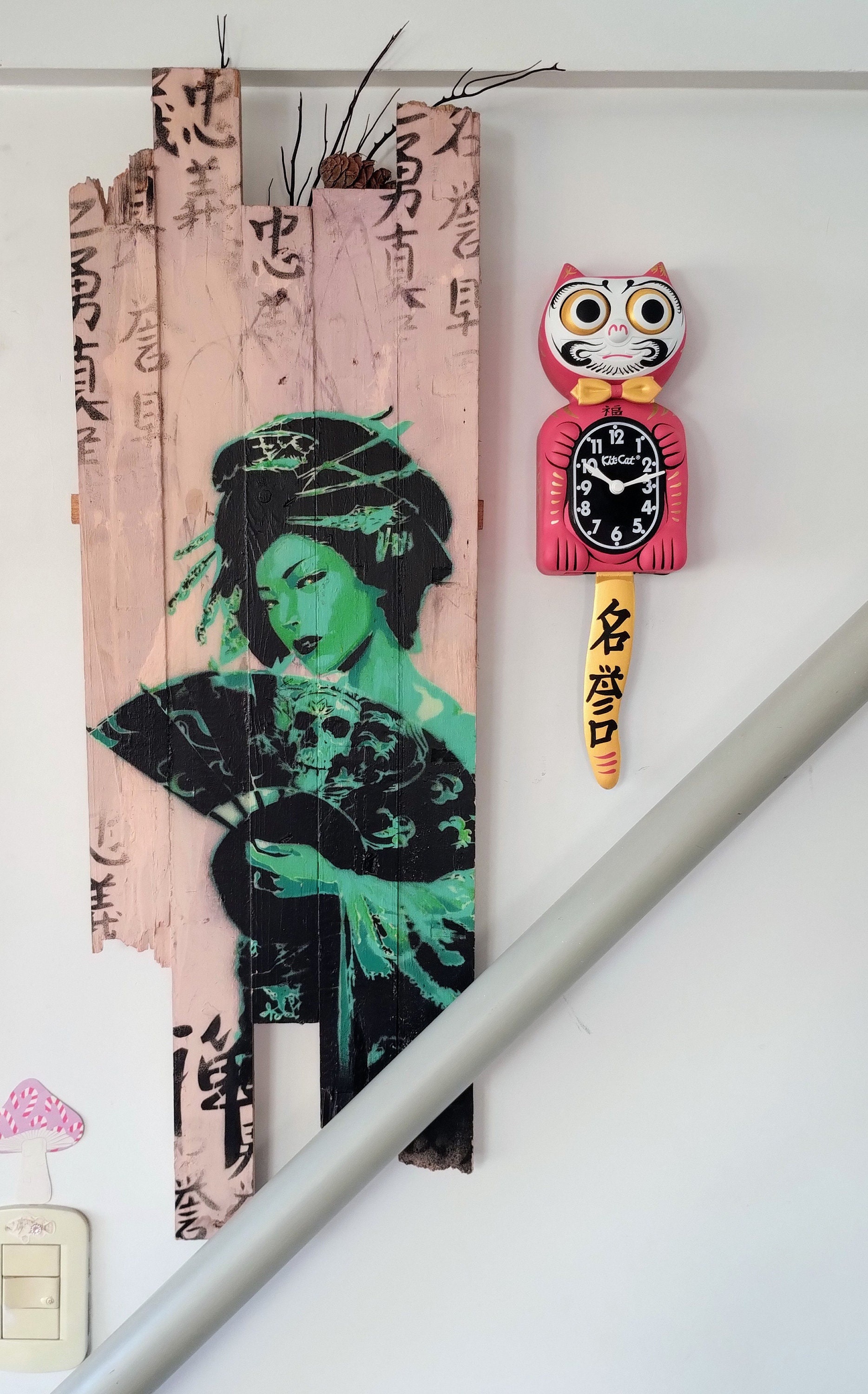 Daruma Doll Kit-cat Klock© Custom Clock - Japanese Buddhism Bodhidharma ...