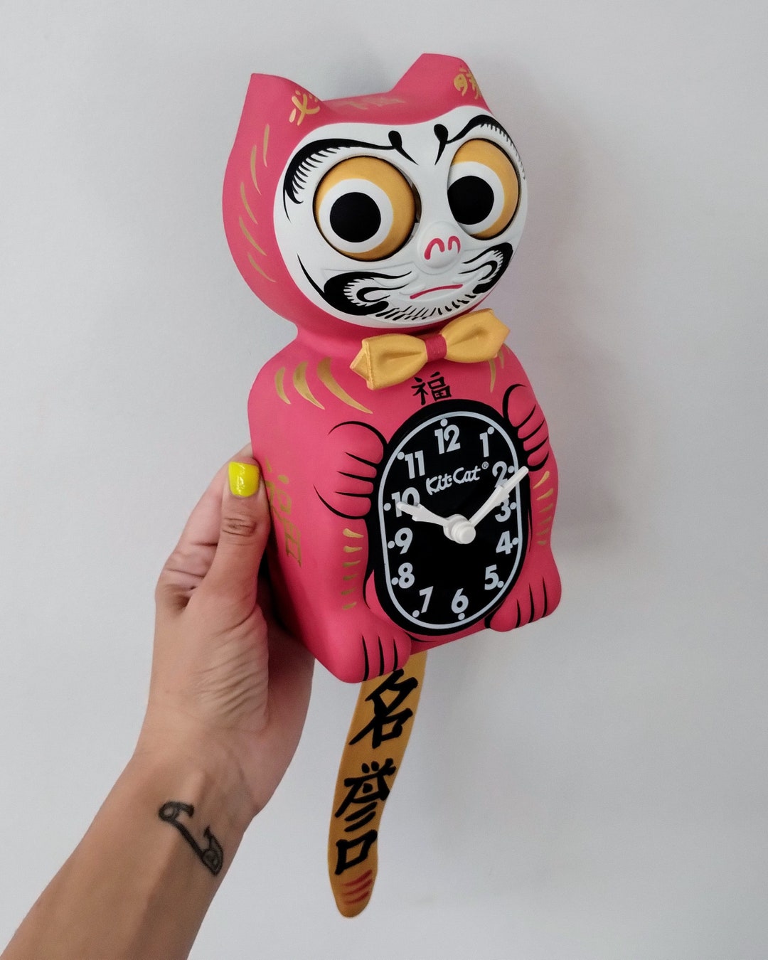 Daruma Doll Kit-cat Klock© Custom Clock Japanese Buddhism Bodhidharma ...