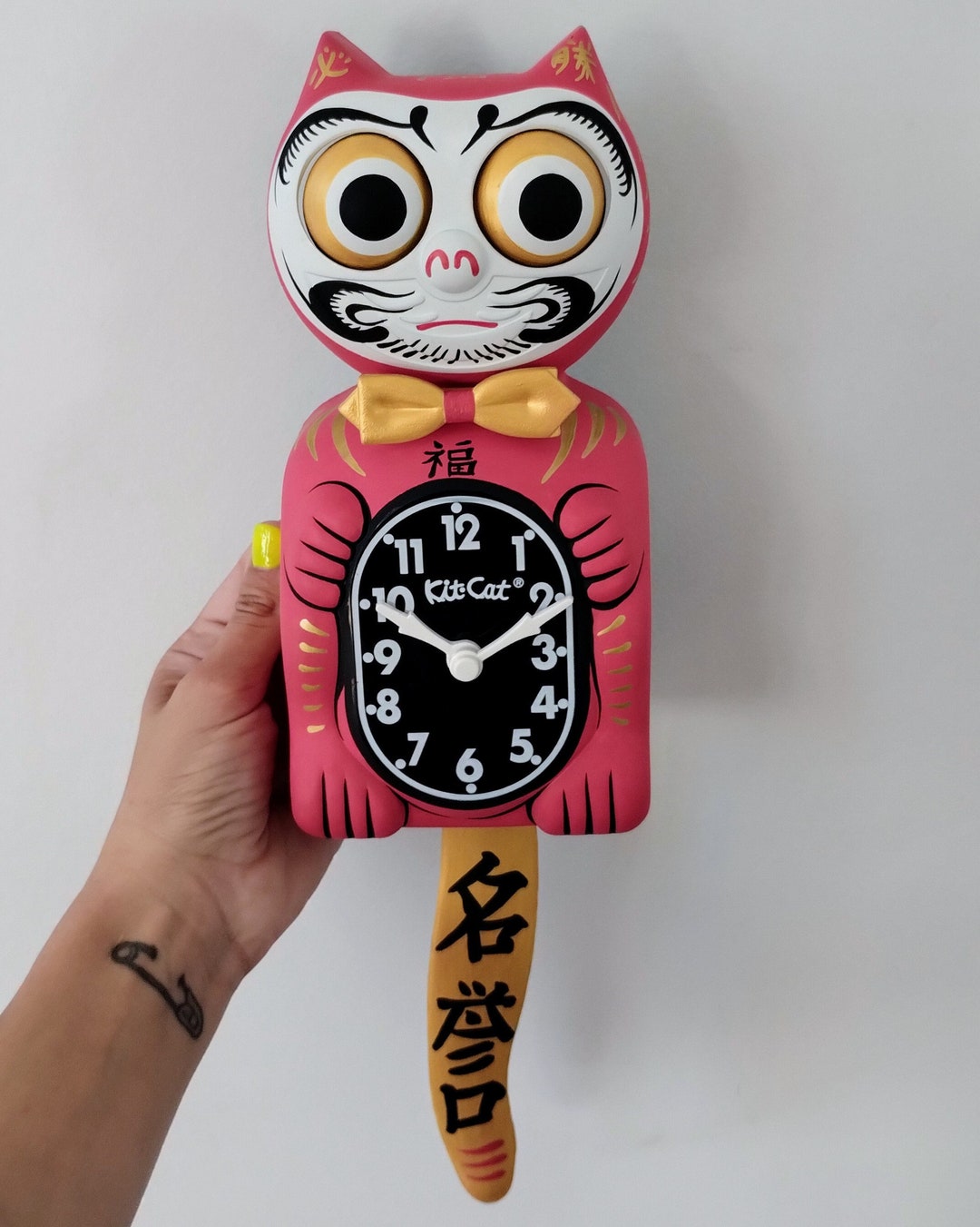 Daruma Doll Kit-cat Klock© Custom Clock Japanese Buddhism Bodhidharma ...