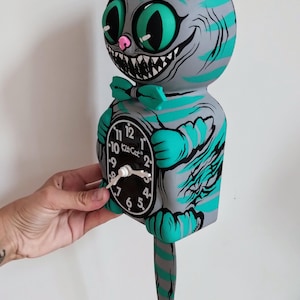 Tim Burton's Cheshire Cat Kit-cat Klock© Custom Clock - Original Art ...