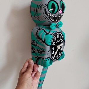 Tim Burton's Cheshire Cat Kit-cat Klock© Custom Clock - Original Art ...