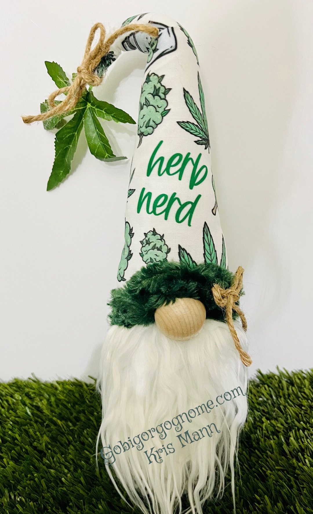 HERB NERD MARIJUANA Gnome - Etsy