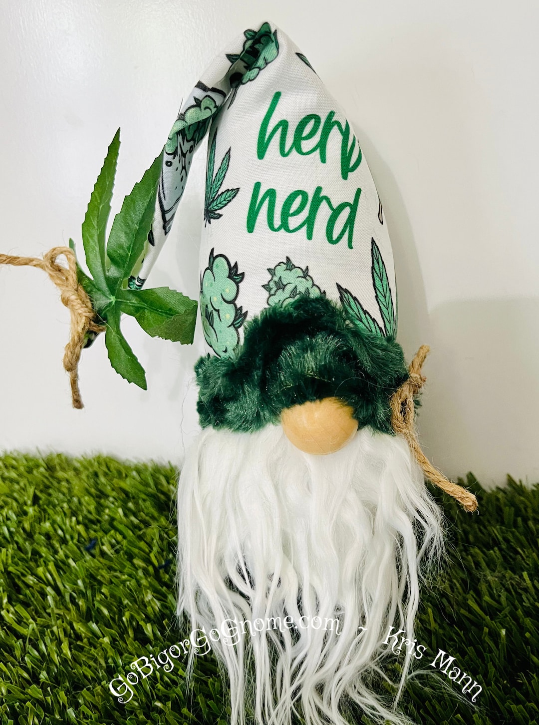 HERB NERD MARIJUANA Gnome - Etsy