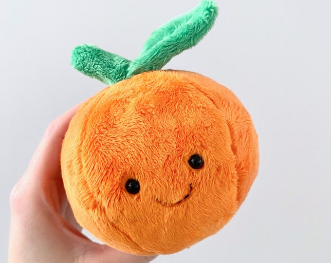 Tiny Orange Plush - Miniature Plush - Orange Plush - Mandarin Stuffed ...