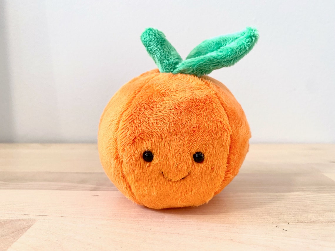Tiny Orange Plush - Miniature Plush - Orange Plush - Mandarin Stuffed ...