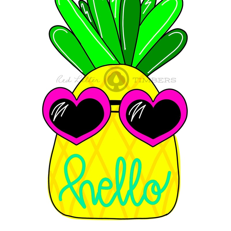 Pineapple Door Hanger - Etsy