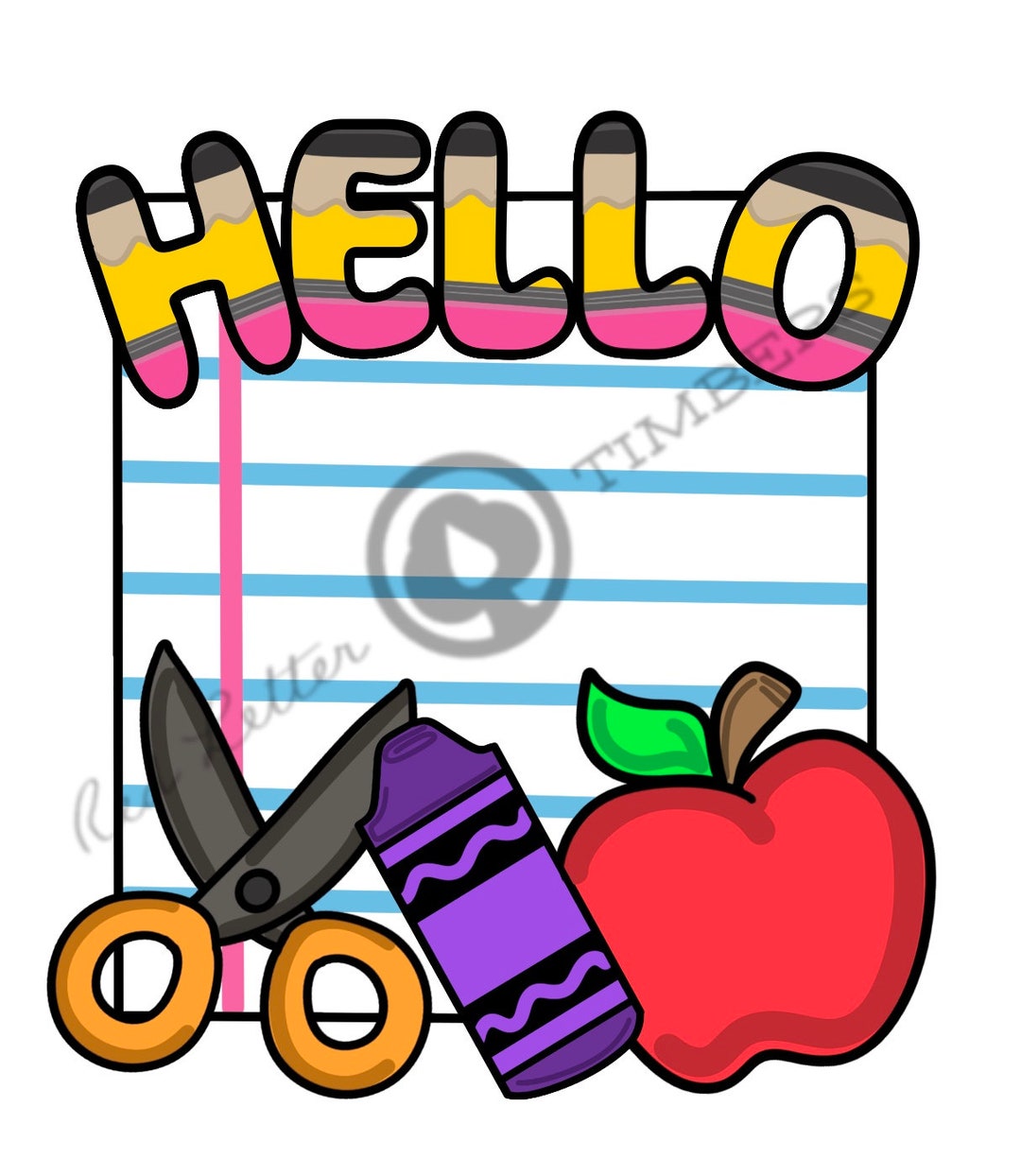 TEMPLATE- Teacher Hello Class Door Hanger Template - Etsy