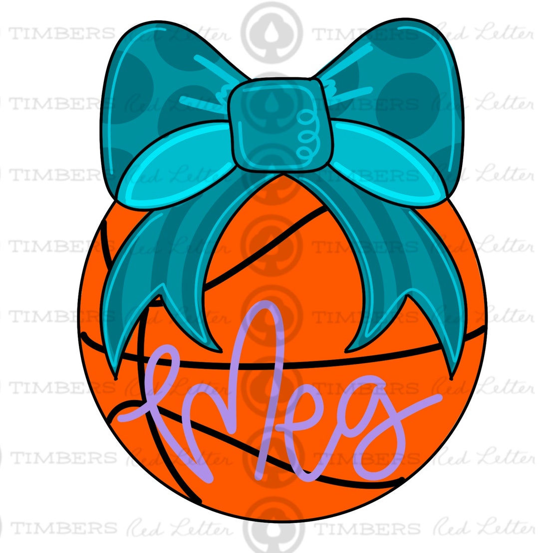 TEMPLATE- Basketball With Bow Door Hanger Template, Christmas Ornament ...