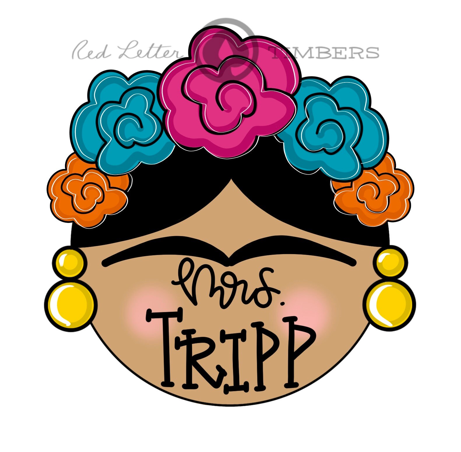TEMPLATE Frida Kahlo Inspired Spanish Teacher Art Teacher - Etsy