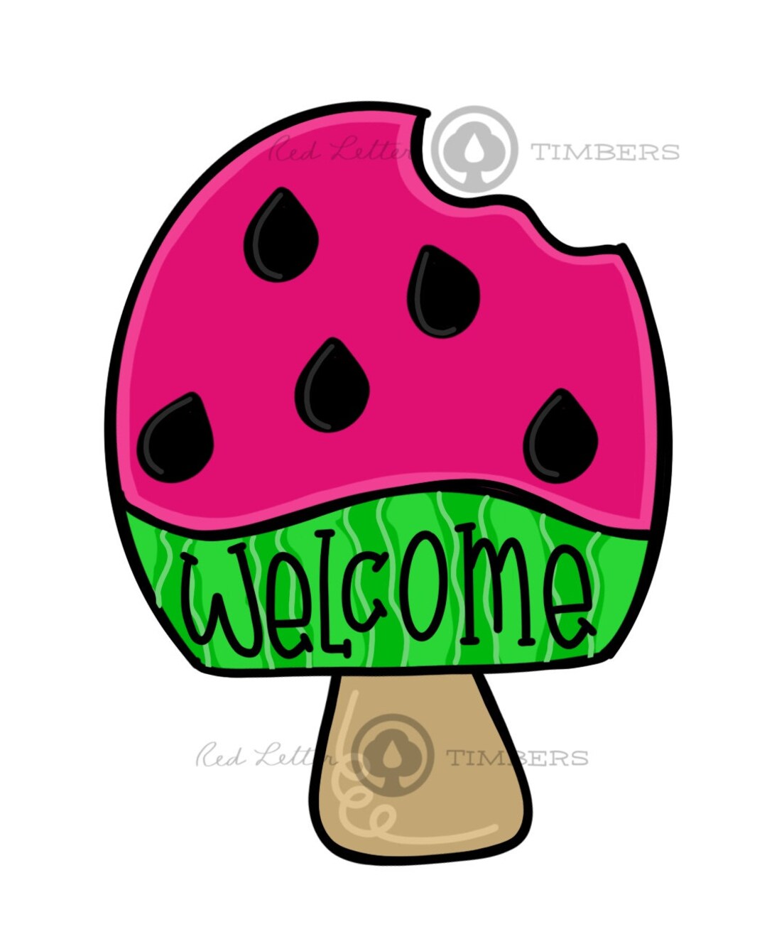 TEMPLATE- Welcome Summer Watermelon Popsicle Door Hanger Template - Etsy