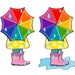 TWO TEMPLATES Rainy Day Rain Boots Umbrella Door Hanger Template - Etsy