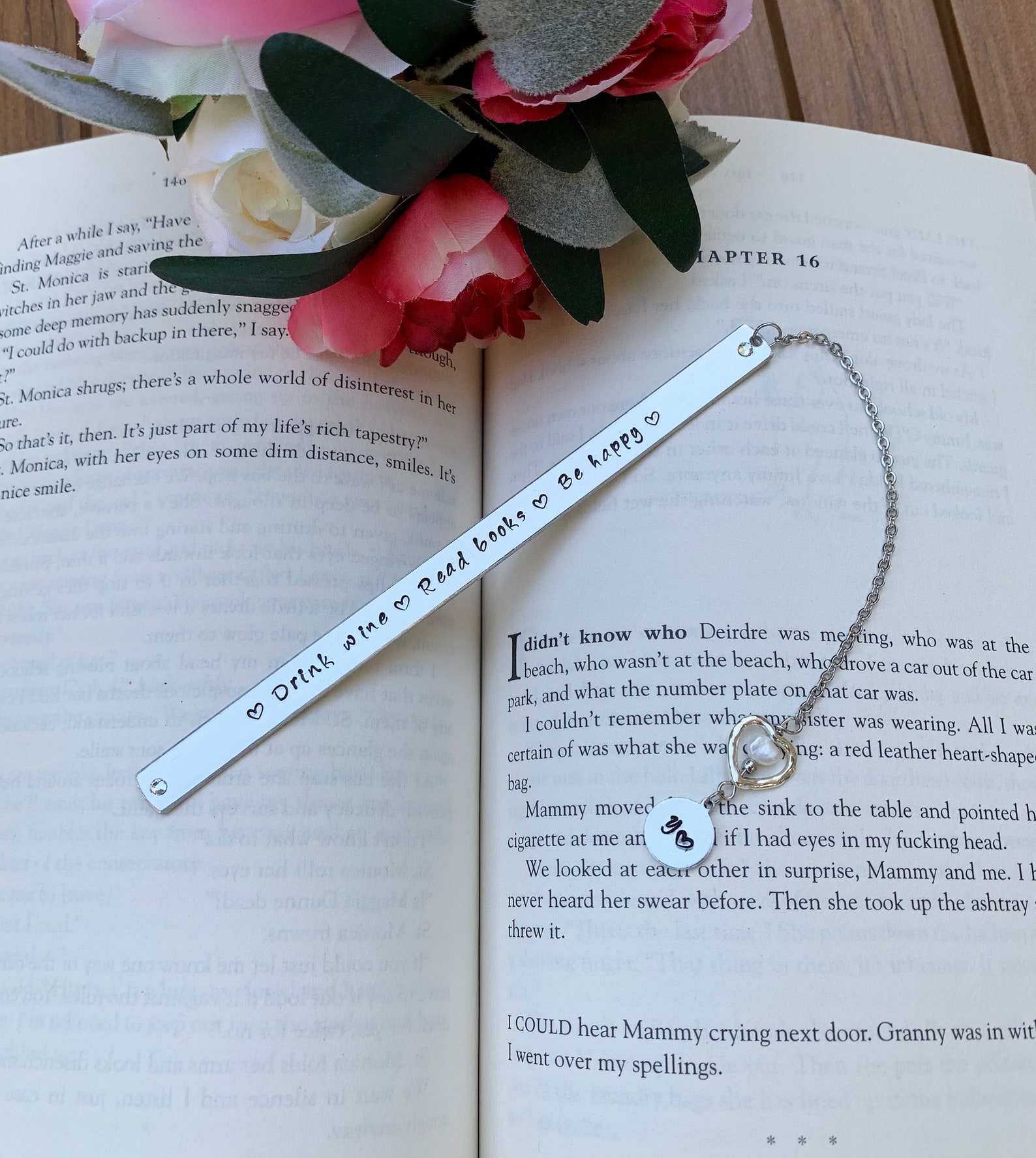Wine Lover Bookmark Book Club Personalized Metal Bookmark - Etsy