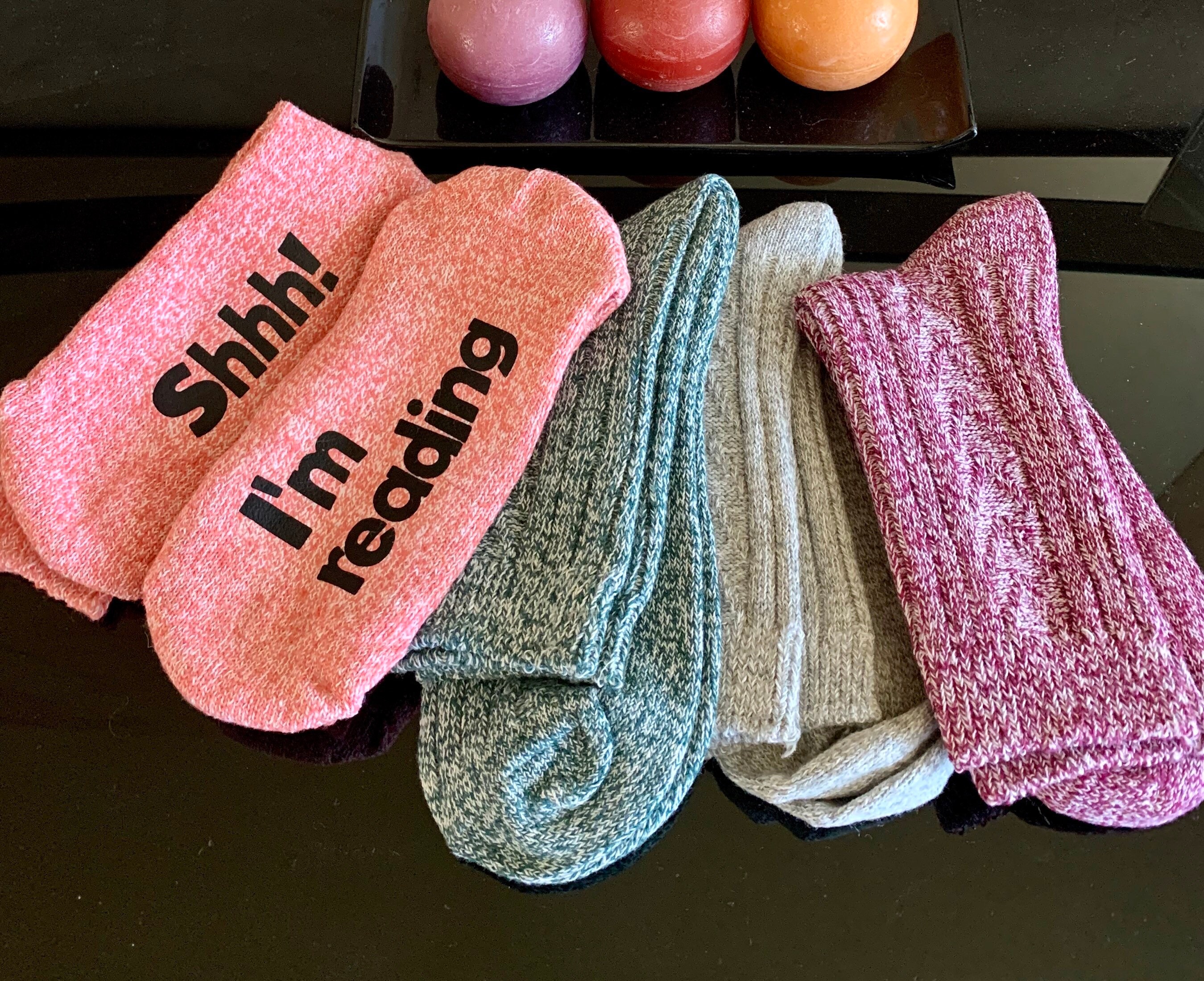 Graphic Socks for Anyone Book Nerd Socks Book Lover Socks | Etsy