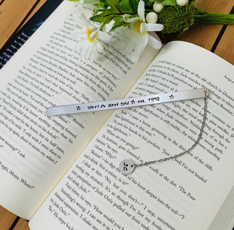 Best Dad bookmark personalized Gift for dad grandpa Custom | Etsy