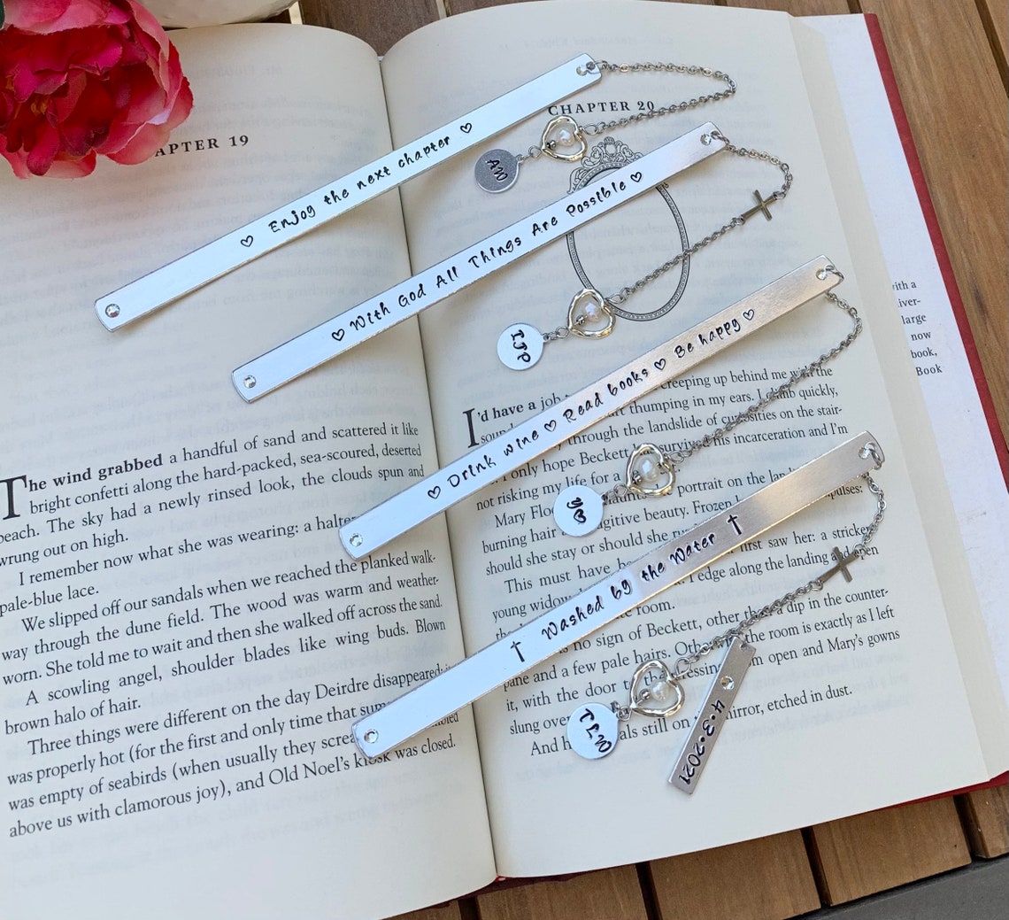 Wine Lover Bookmark Book Club Personalized Metal Bookmark | Etsy