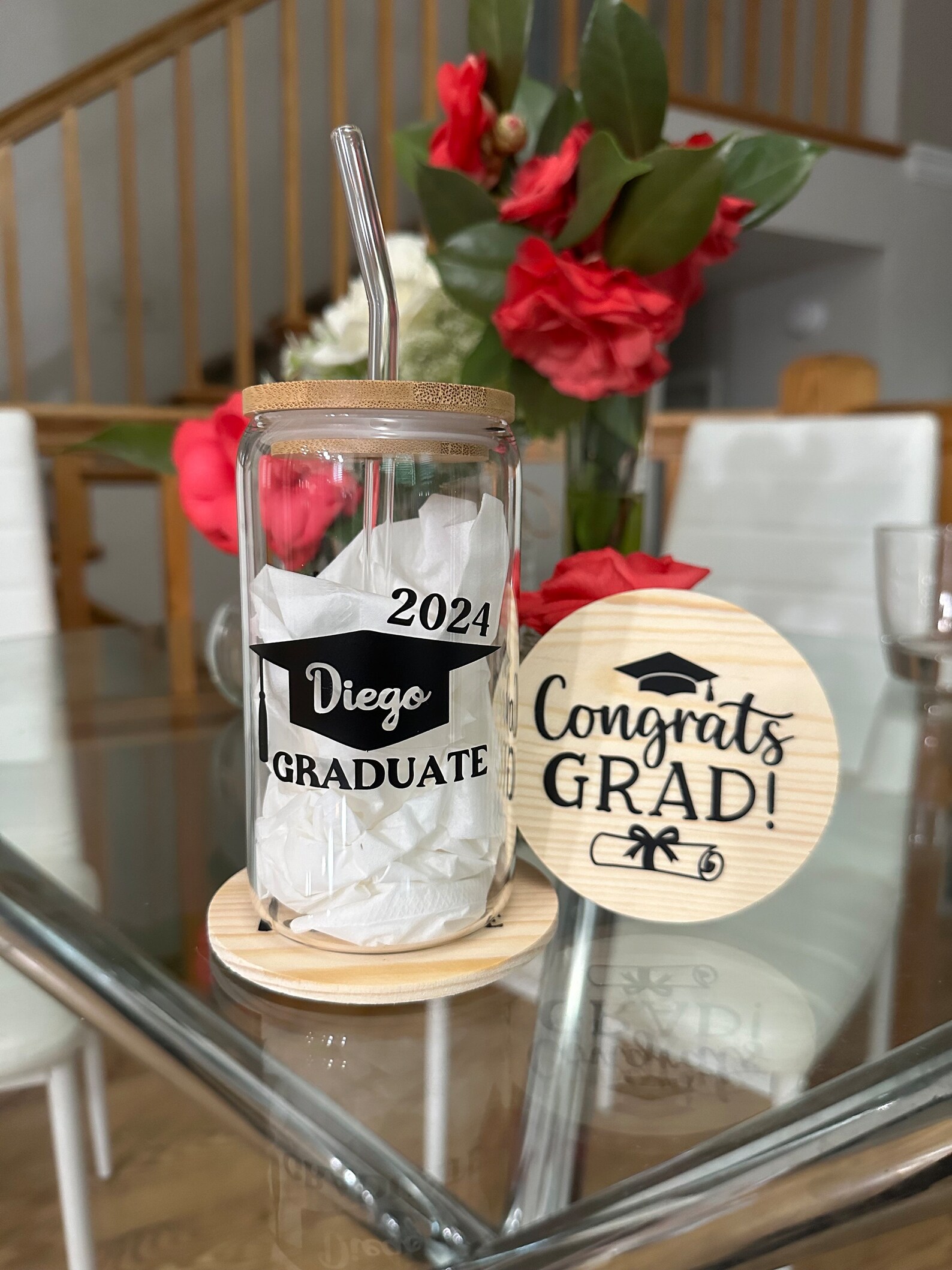 Personalized Graduation Beer Can Glass: Congrats Grad Gift - Etsy