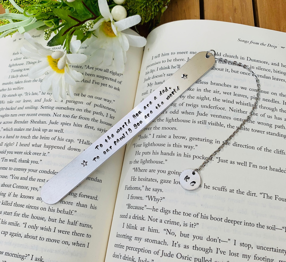 Dad Bookmark, Custom Dad Gift, Father's Day Gift, Personalized Gift for ...
