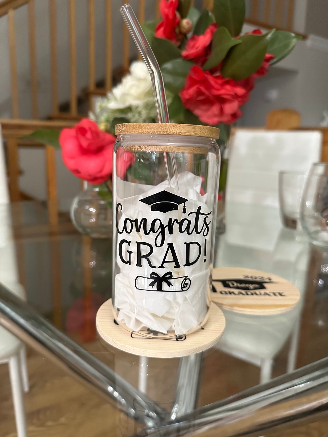 Personalized Graduation Beer Can Glass: Congrats Grad Gift - Etsy