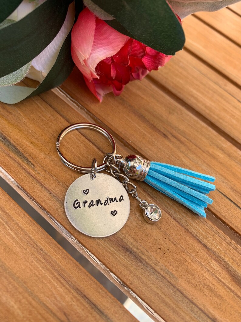 Mom Key Ring Personalized Mothers Day Gifts Kids Initial Key - Etsy