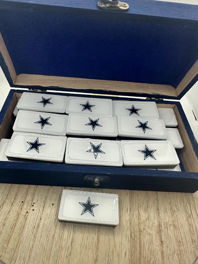 Cowboys Double Six Dominos - Etsy