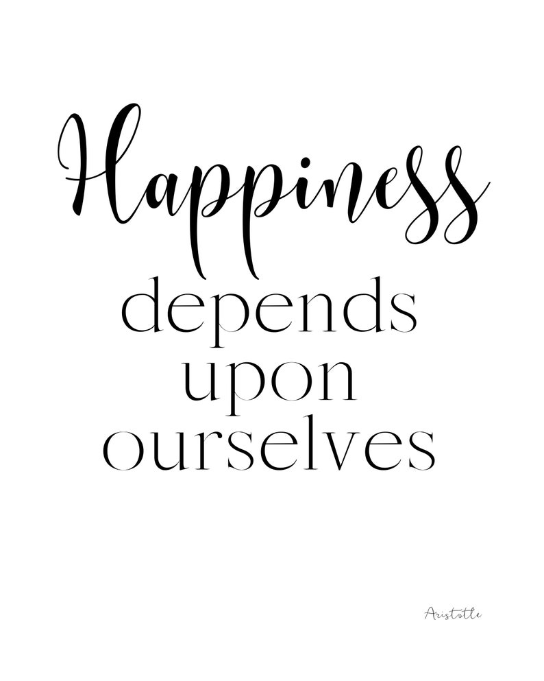 Happiness, Printable Quote, Printable Poster, Wall Art, Wall Decor ...