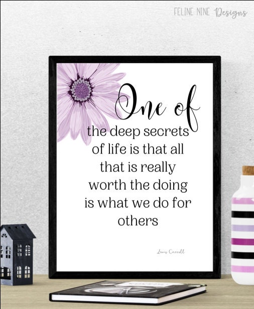 Lewis Carroll Quote, Literary Printable Quote, Literary Quote, Literary ...