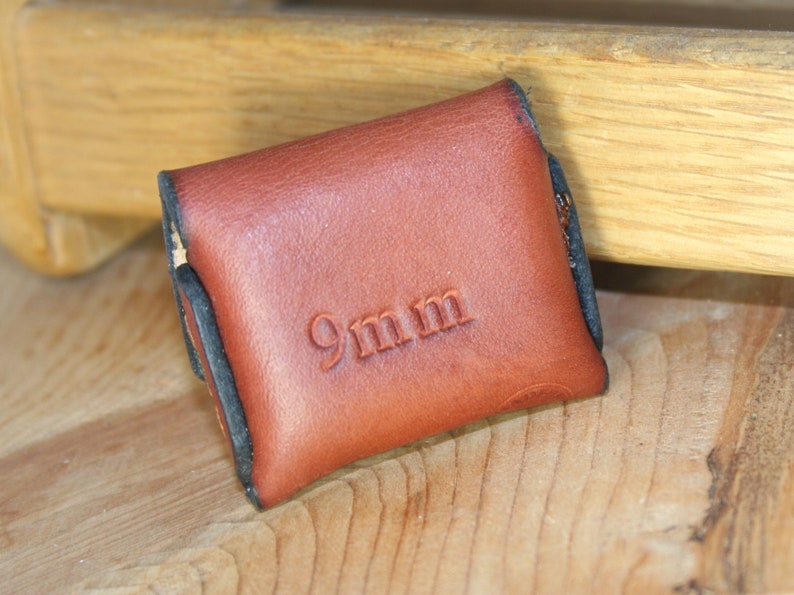 9 Mm Ammo Holder for Bond Arms. Leather Ammo Wallet. for Pocket Carry ...