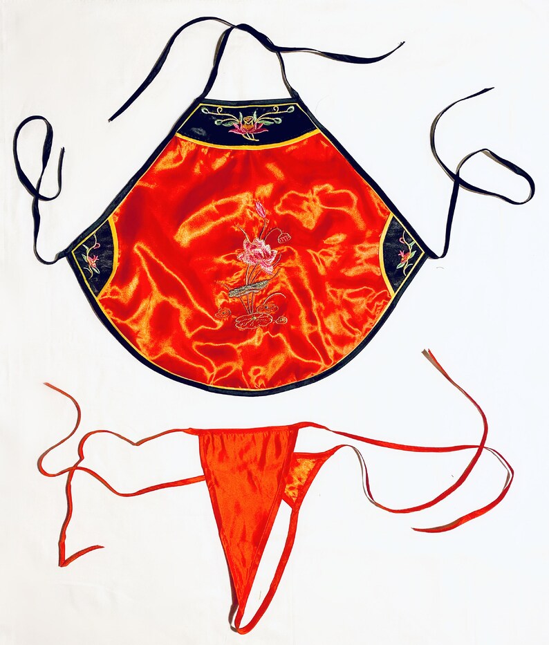 Sexy Lingerie Set – Retro Chinese Oriental Cheongsam Style Embroidered ...