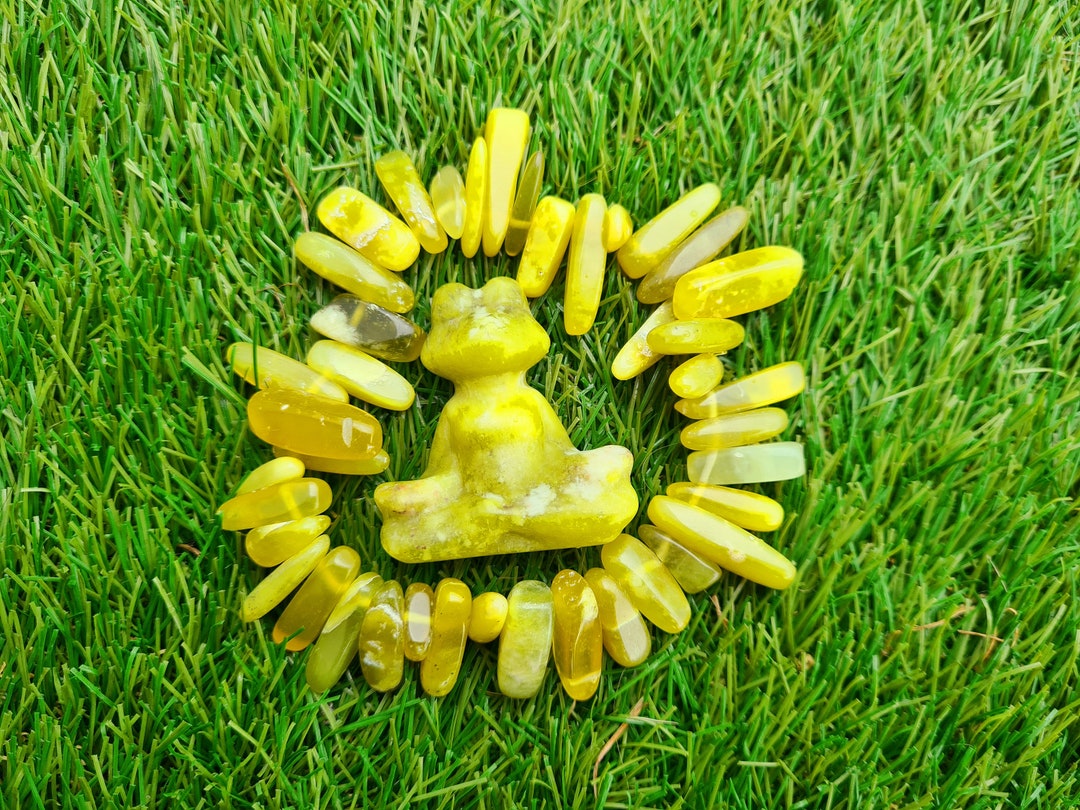 Set of Olive Green Jade Frog Messenger & Healing Bracelet, Luck ...