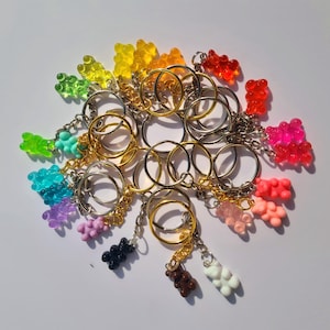 Gummy Bears Resine Keychains, Multicoloured, Gift Idea, Gummy Bear ...