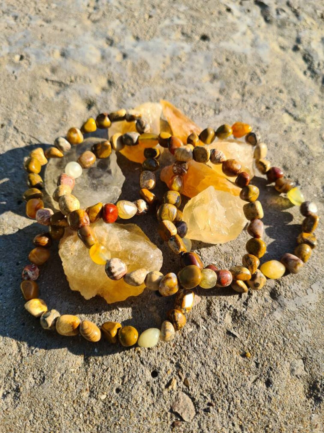 4 Piedras Terrosas- Imagen Jaspe, Madera Petrificada, Jade Amarillo y ...