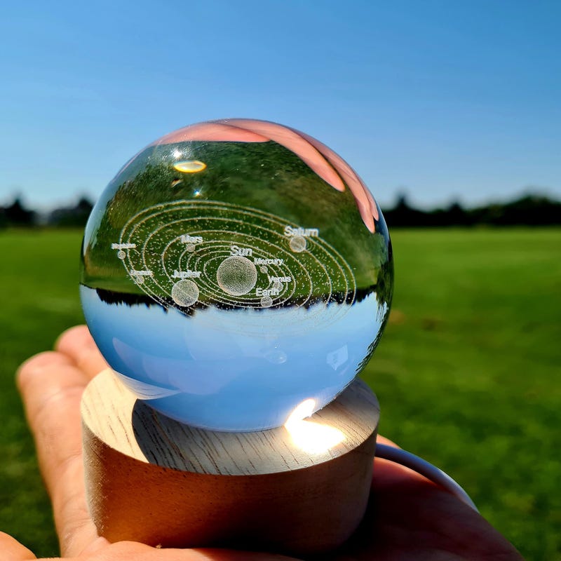 Glass Ball Solar System Planets - Etsy